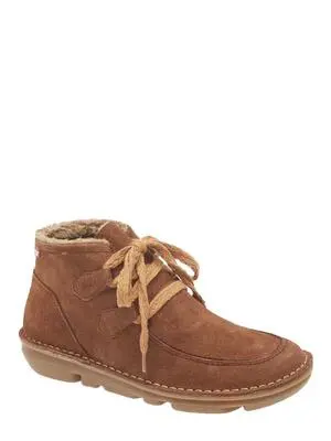 ON FOOT Silken Faux Fur Lined Chukka Boot - Castana