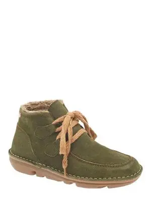ON FOOT Silken Faux Fur Lined Chukka Boot - Musgo