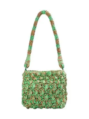 SCALPERS Raffia Sac Bag - Green
