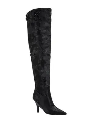 AZALEA WANG Thigh High Boot - Black