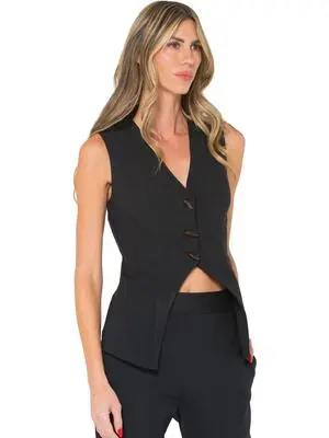 JBQ Tailored Micro-Modal Vest Black