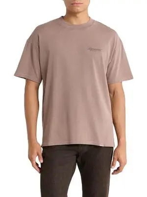 REPRESENT Owners' Club Script Graphic T-shirt - Truffle