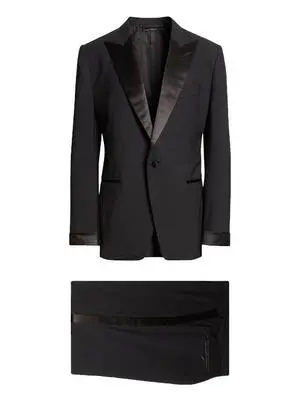 TOM FORD O'connor Black Stretch Wool Tuxedo - Lb999 Black