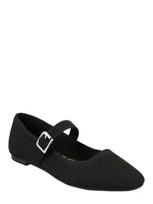 Mia Brita-C Knit Mary Jane Flat Black