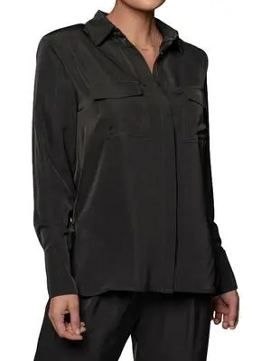 JLUXLABEL Misty Button-up Shirt - Black
