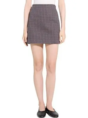 Theory A-Line Knit Miniskirt Palomino Multi - 1j3