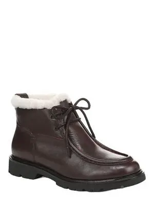 Vince Sierra Genuine Shearling Boots - Chili Brown