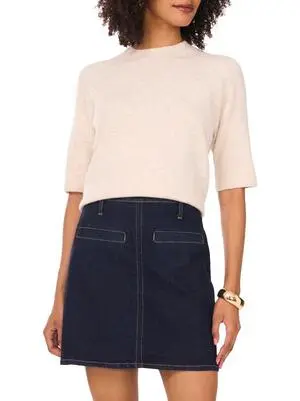 Vince Camuto Mock Neck Sweater Malted