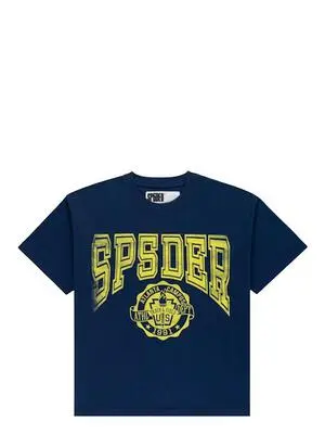 SP5DER Campus Tee Shirt Dark Navy Blue