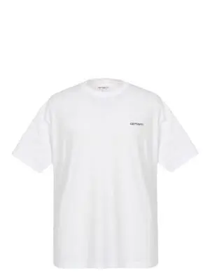Carhartt Wip Script Embroidery Short Sleeve T-shirt - White