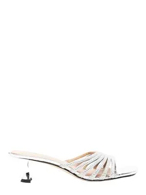Michael Kors Haisley Embellished Sandals - Silver
