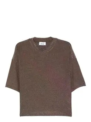 NIU Glitter-Effect Short-Sleeve T-Shirt