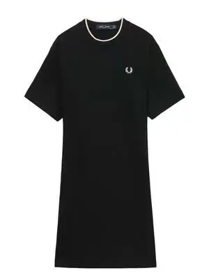 Fred Perry Mini T-shirt Dress - Black