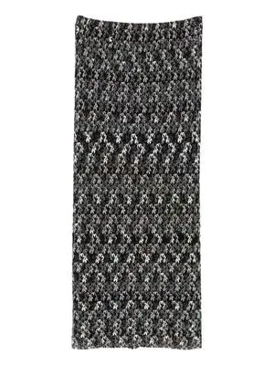 Missoni Geometric-pattern Knit Skirt - Black