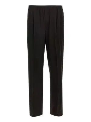 CELLAR DOOR Ezio Elastic-waistband Trousers - Black