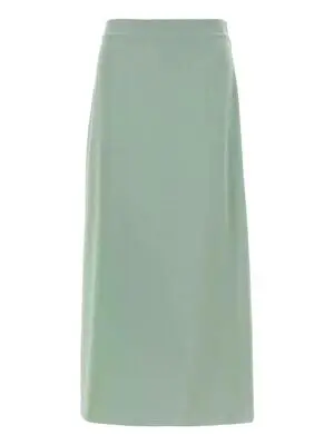 Max Mara Side-split Midi Skirt - Green