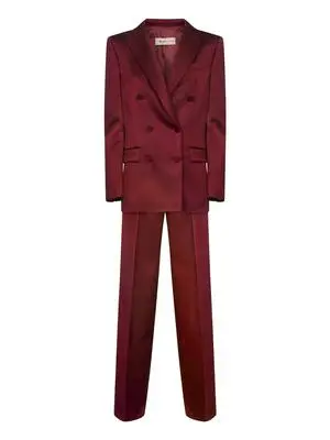 BLANCA VITA Peak-lapel Double-breasted Suit - Red