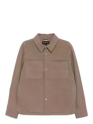 Michael Kors Poplin Shirt Jacket - Brown
