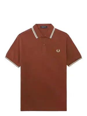 Fred Perry Tipped-collar Polo Shirt - Brown