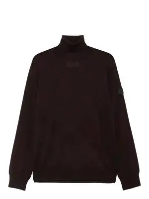 MAISON MARGIELA Roll-neck Panelled Sweater - Brown