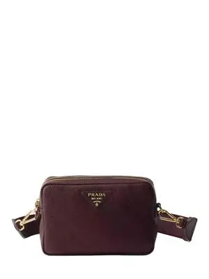 Prada Small Leather Shoulder Bag - Red