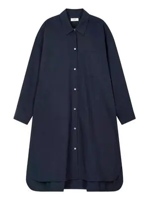 STUDIO TOMBOY Long-sleeve Shirt Dress - Blue
