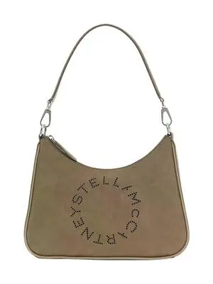 Stella McCartney Logo-detail Hobo Shoulder Bag - Grey