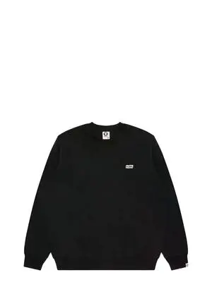 AAPE BY *A BATHING APE® Embroidered-logo Sweatshirt - Black