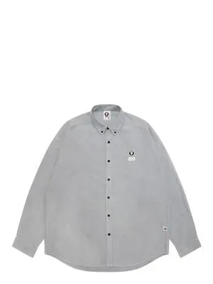 AAPE BY *A BATHING APE® Embroidered-logo Shirt - Grey