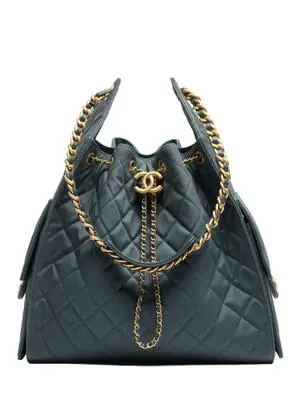 Chanel 25 Medium Handbag Dark Blue