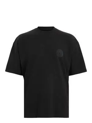 ALLSAINTS Organic Cotton Waved T-shirt - Black
