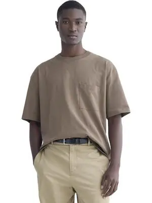 Everlane Oversized Midweight Tshirt - Deep Taupe