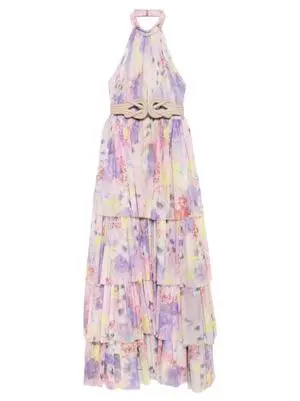SAIID KOBEISY Layered Pleated Dress - Pink
