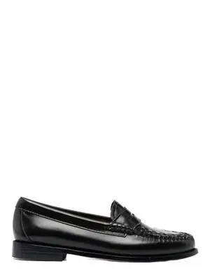 G.H.BASS Weejuns Woven Penny Loafers - Black
