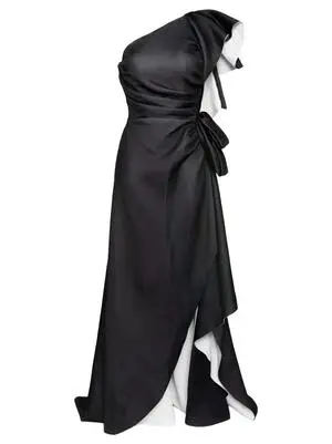 SAIID KOBEISY Ruffled Dress - Black