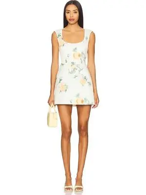 SAU LEE Bryn Mini Dress - Cream Multi