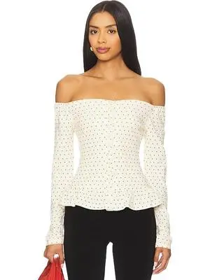 AMELIE TEJE Serene Long Sleeve - Yellow Polka Dot