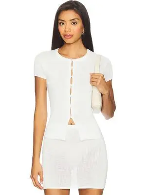 LOVERS AND FRIENDS Glin Knit Cardigan - White