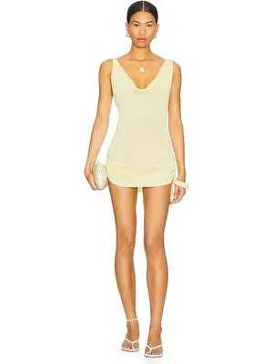 FLOOK THE LABEL Rahma Mini Dress - Lemon