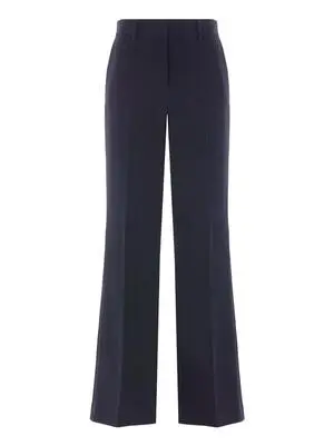 Alberto Biani Central-crease Flared Trousers - Blue