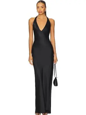 Amanda Uprichard Bondi Maxi Dress - Black
