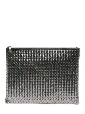 Dragon Diffusion A4 Clutch Bag Silver