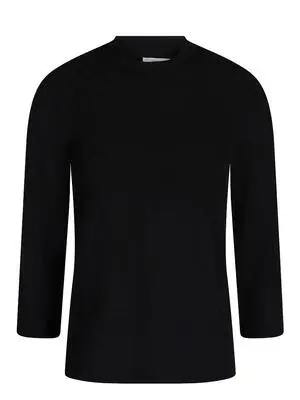 Vince Wool Knit Top Black
