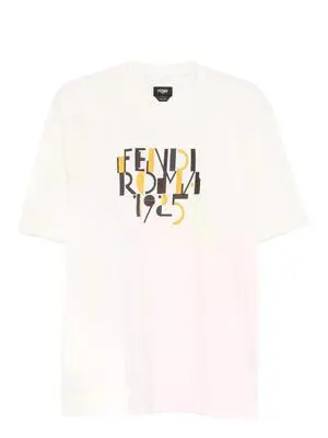 Fendi Roma 1925 Graphic T-shirt - Neutrals