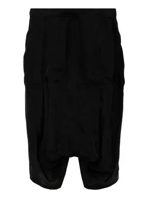 JULIUS Glide Drop-crotch Shorts - Black