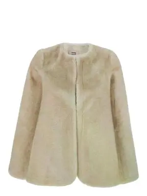 VALENTINI 1972 Eco Crew-neck Cape - Neutrals
