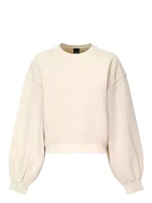 Pinko Embroidered Balloon-sleeve Sweater - Neutrals