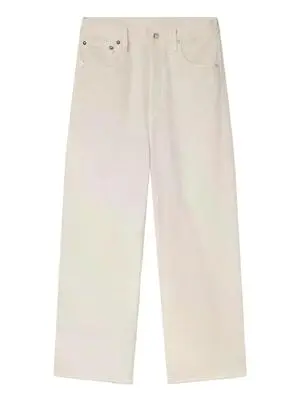 AGOLDE Frayed-hem Jeans - Neutrals