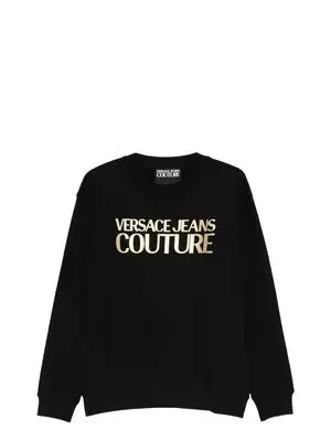 Versace Logo-print Sweatshirt - Black