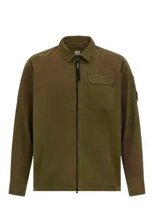 C.P. COMPANY Zip Long-sleeved Shirt Jacket - Green